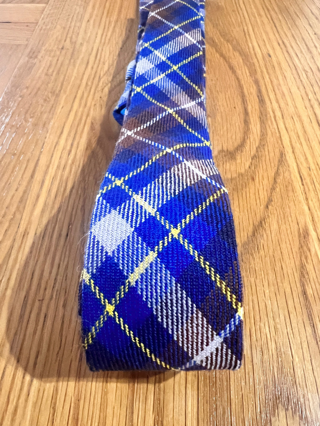 Devon Blue Tartan Tie – Coldharbour Mill